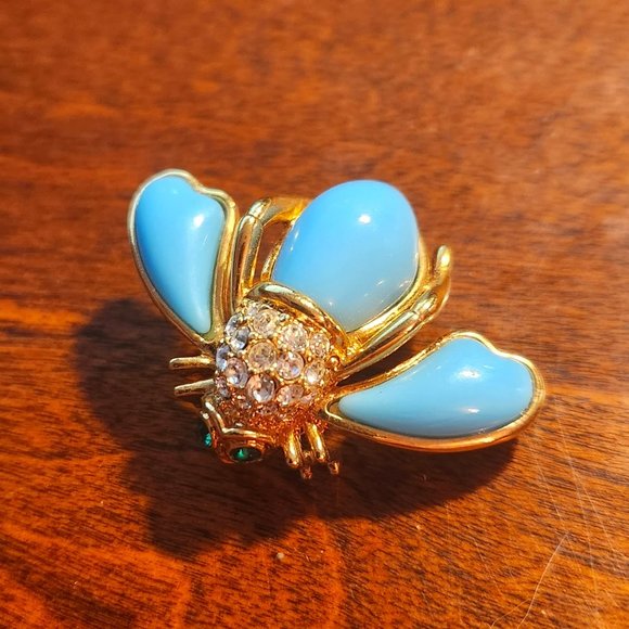 Joan Rivers | Jewelry | Vintage Joan Rivers Turquoise Bee Pin Lucite ...